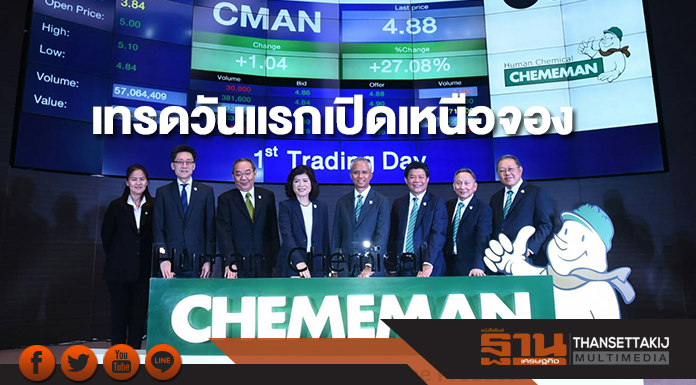 CMAN เข้าเทรดวันแรกเปิดเหนือจอง