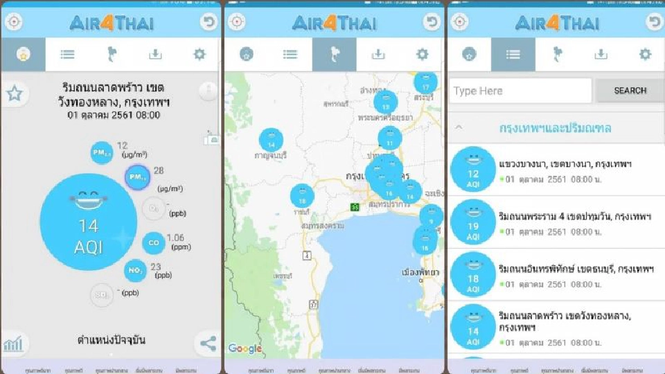 เกาะติดฝุ่น PM2.5โหลดAir4thai