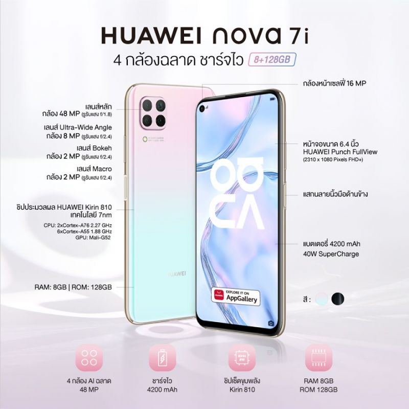 เปิดสเปค-โปรเด็ด HUAWEI nova 7 -nova 7 SE