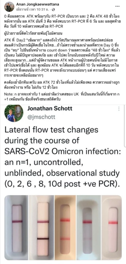 ปัจจุบันตรวจ ATK 72 ชม.ไม่พอ ควรตรวจหน้างาน 12 ชม