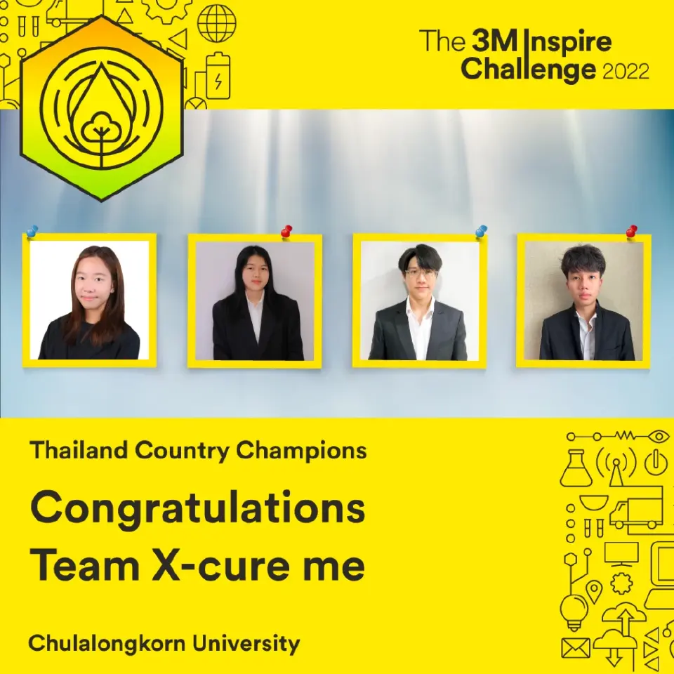ผลการแข่งขัน 3M Inspire Challenge 2022 ทีม X-Cure Me พร้อมสู้ศึก