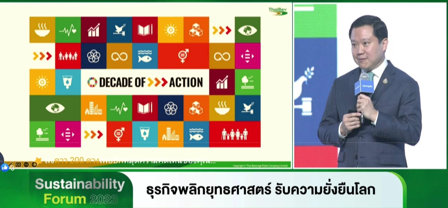 “ไทยเบฟ” ปักธง “เศรษฐกิจพอเพียง” โมเดลบรรลุ SDG