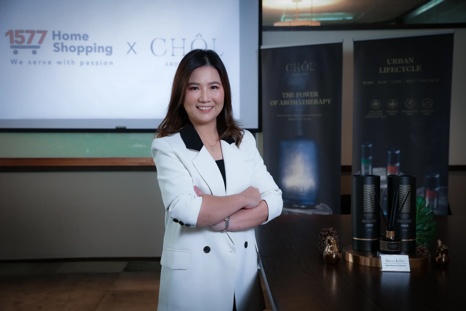 1577 โฮมชอปปิ้ง ปั้นแบรนด์เครื่องหอม CHOL Aromatique ส่งออกจีน -ตะวันออกกลาง