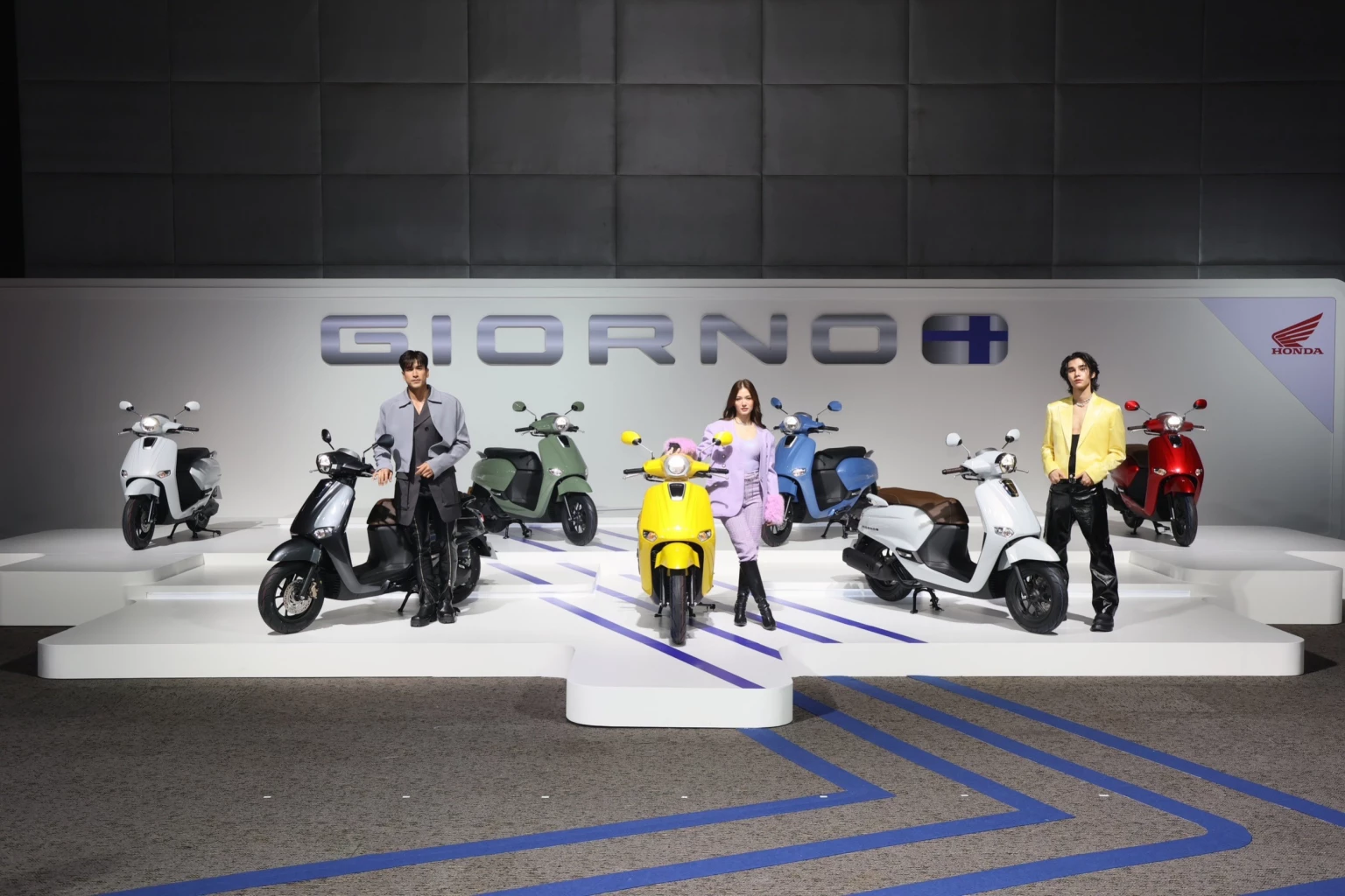 เปิดตัว New Honda Giorno+พร้อม 3 พรีเซ็นเตอร์ ณเดชน์ -วี-เจฟ ซาเตอร์