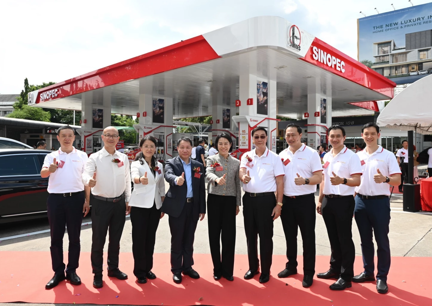 SINOPEC SUSCO เปิดตัวสถานีบริการน้ำมันสัญชาติไทย-จีน สาขาแรกในไทย