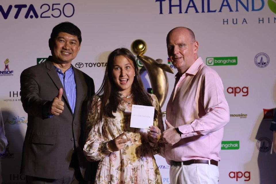 “สุวัจน์”โชว์ soft Power หัวหิน ต้อนรับนักเทนนิส 151 คน จาก 24 ประเทศ