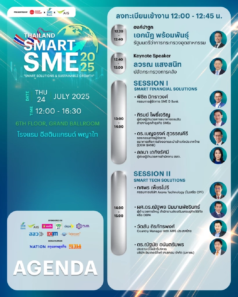 โค้งสุดท้าย กับงานสัมมนา PostToday Thailand Smart SME 2025