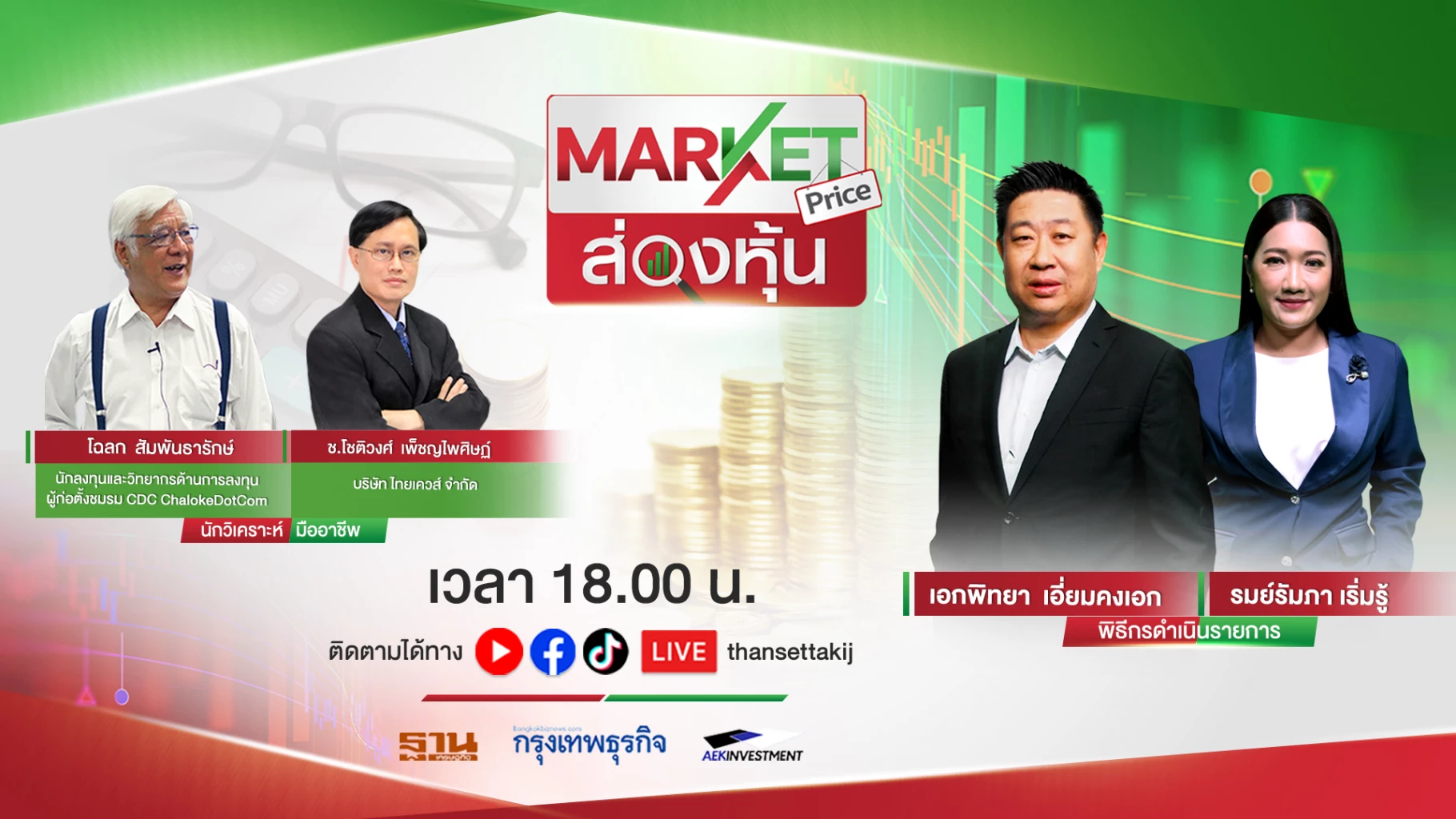ส่องหุ้น | MARKET PRICE | [LIVE] | 12/10/65