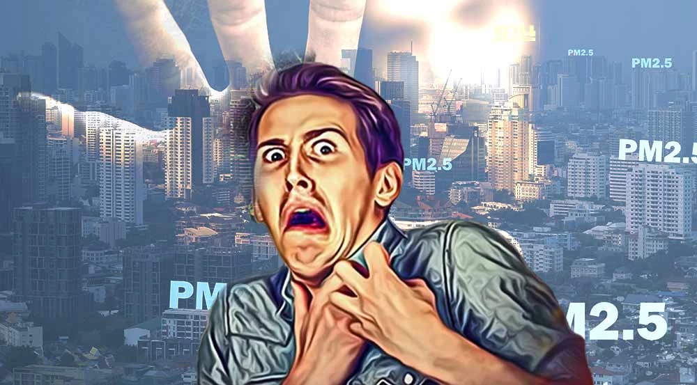 PM2.5 ระดับ 33.3-57.3ไมโครกรัมต่อลูกบาศก์เมตรเสี่ยงตายเพิ่ม4.14%